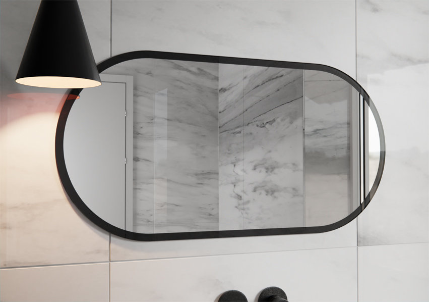 Lustro Owalne DIANA Szlifowane 120x60cm Poziom - Eleganckie Lustro ...