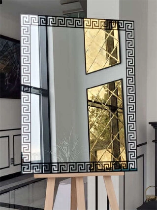 Lustro Czarna Ramka Nowoczesne Loft 60x80 cm | Lustra \ Lustra ...